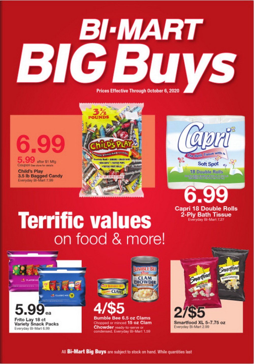 Bi-Mart Weekly Ad Sep 23 – Oct 06, 2020