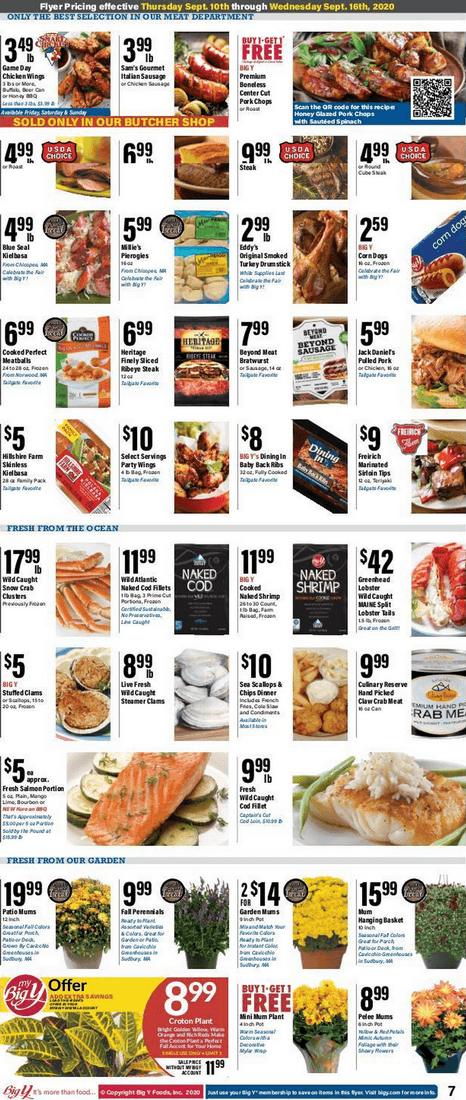 Big Y Weekly Ad Sep 10 – Sep 16, 2020
