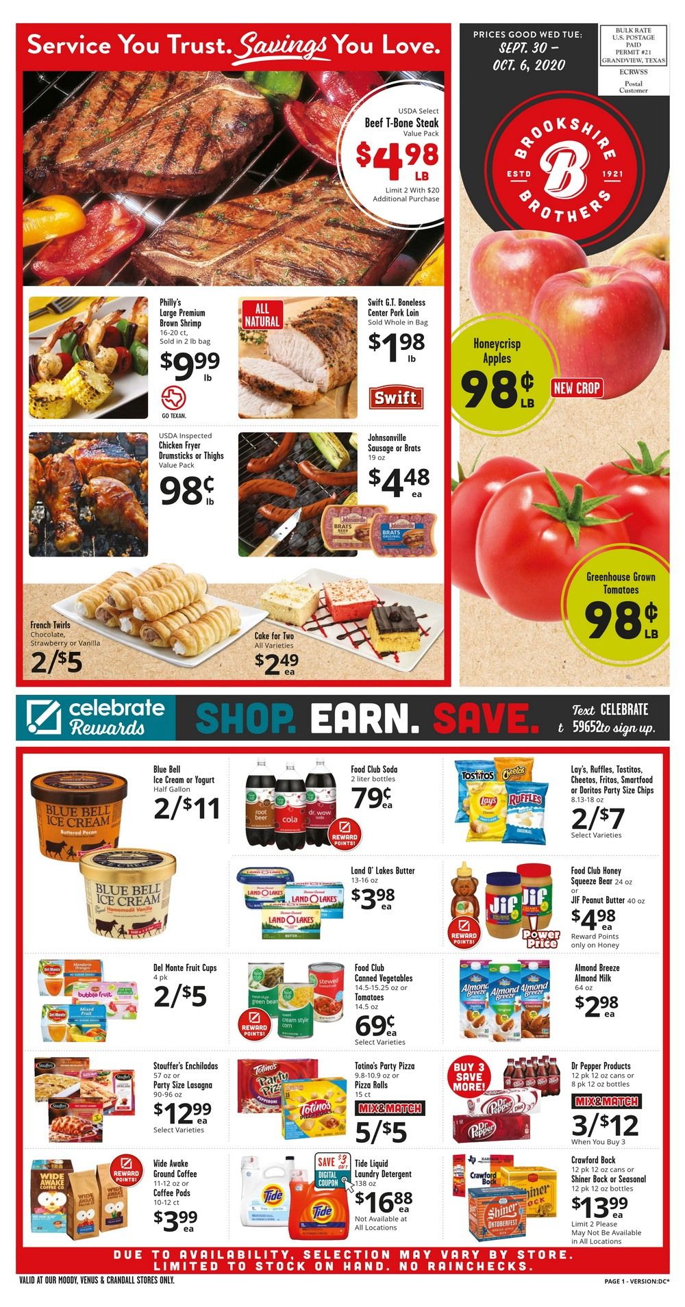 Brookshire Brothers Weekly Ad Sep 30 – Oct 06, 2020