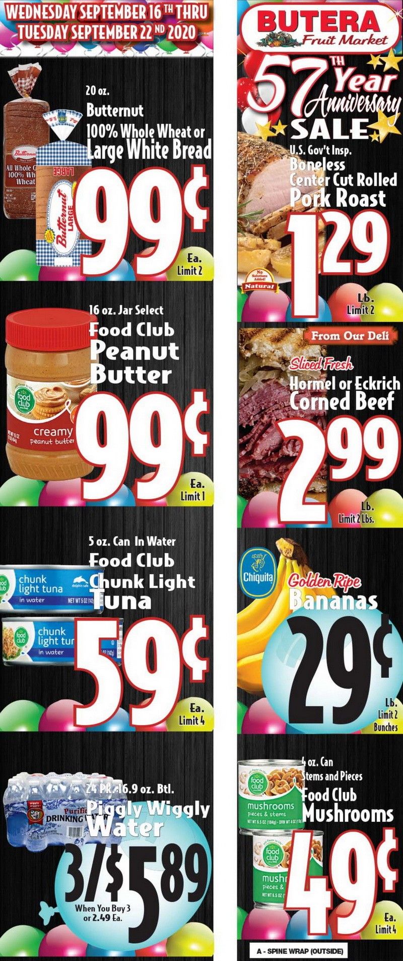 Butera Weekly Ad Sep 16 – Sep 22, 2020