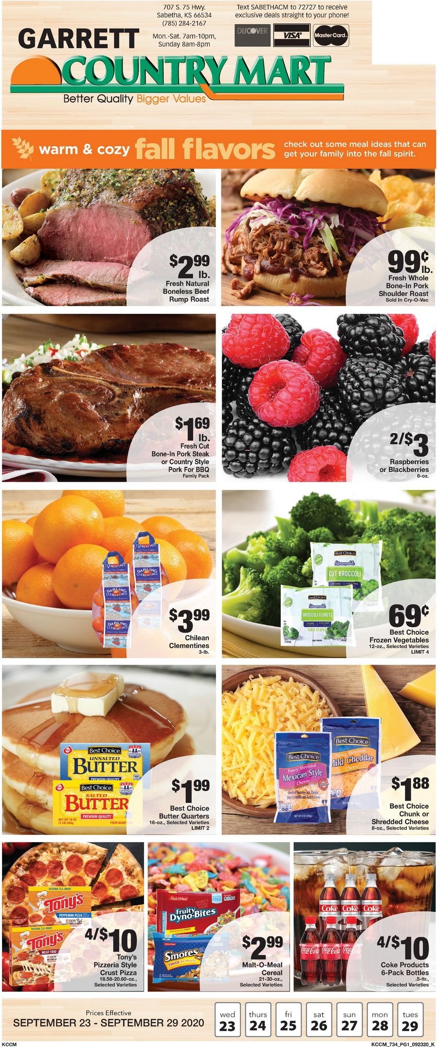 Country Mart Weekly Ad Sep 23 – Sep 29, 2020