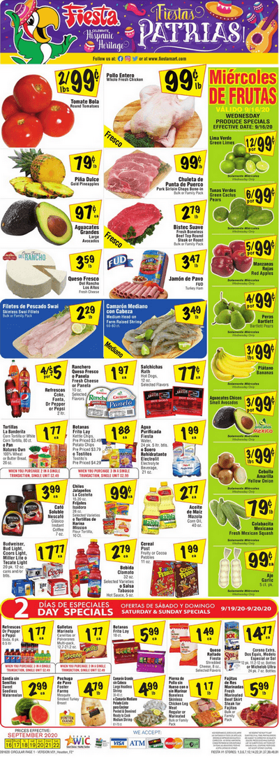 Fiesta Mart Weekly Ad Sep 16 – Sep 22, 2020