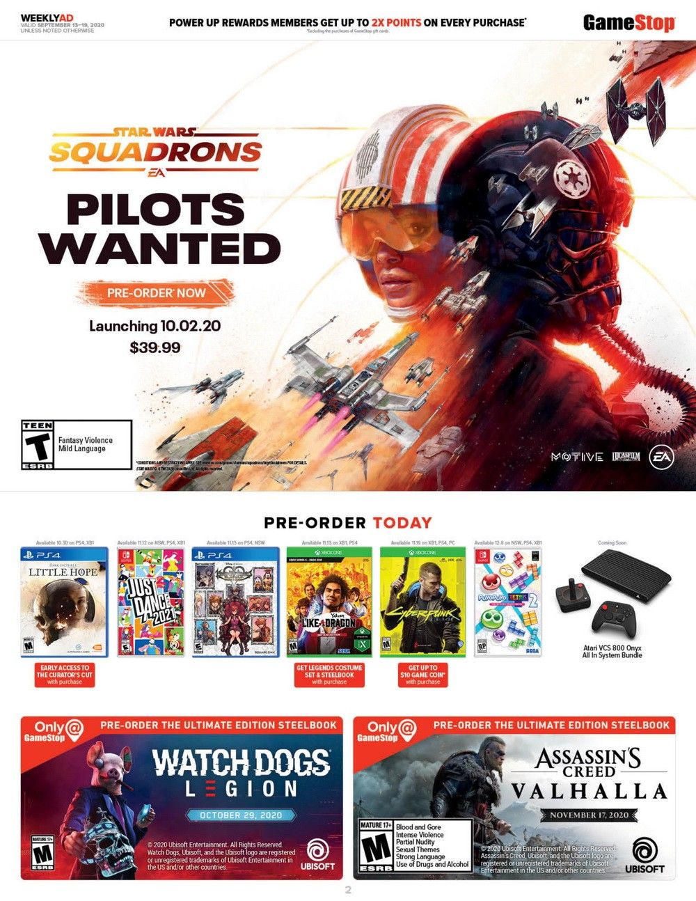 GameStop Weekly Ad Sep 13 – Sep 19, 2020