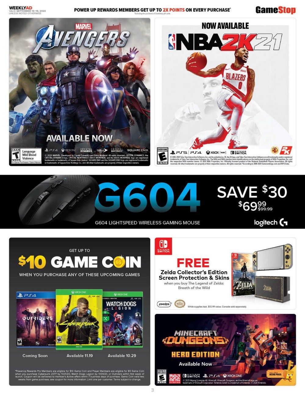 GameStop Weekly Ad Sep 13 – Sep 19, 2020