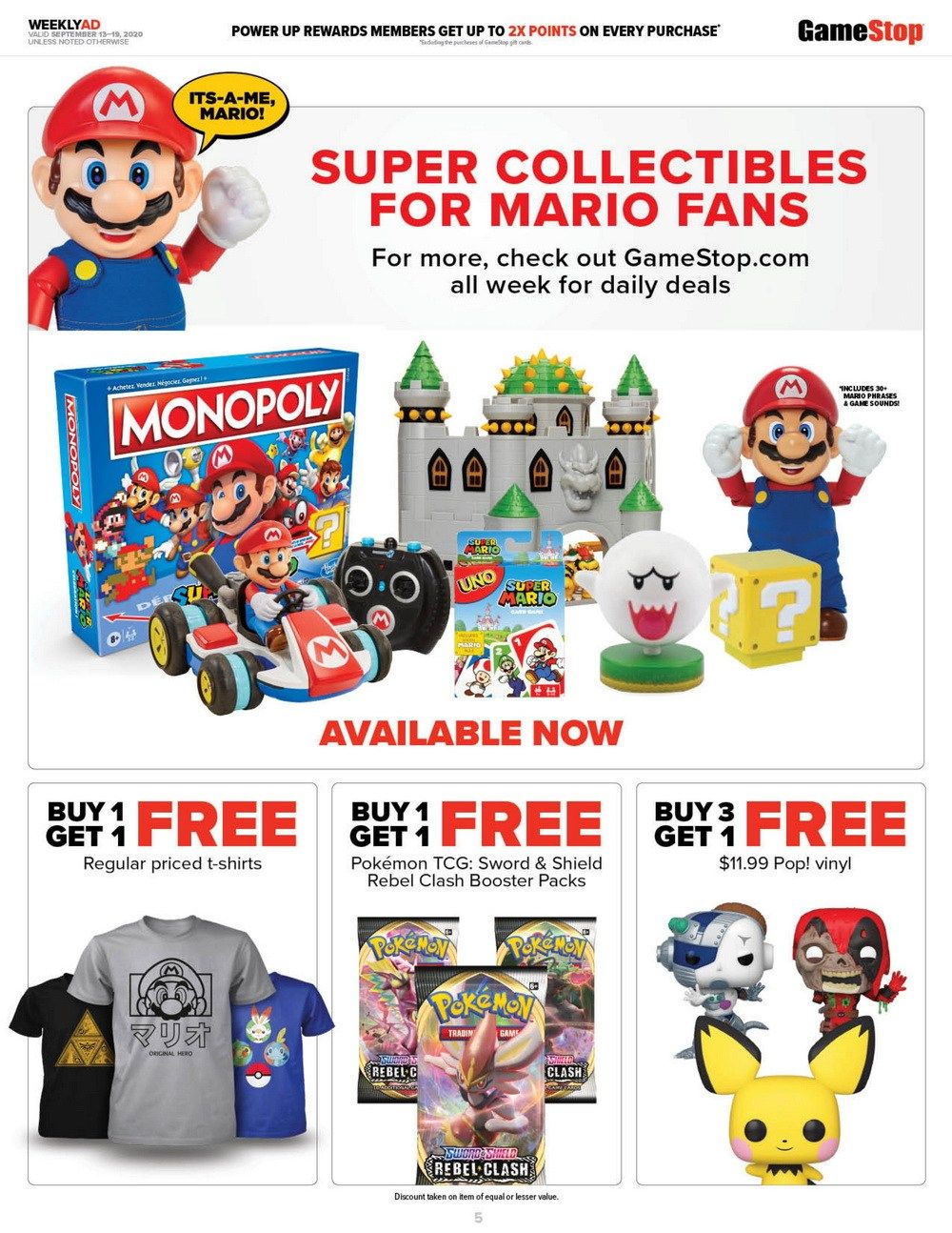 GameStop Weekly Ad Sep 13 – Sep 19, 2020