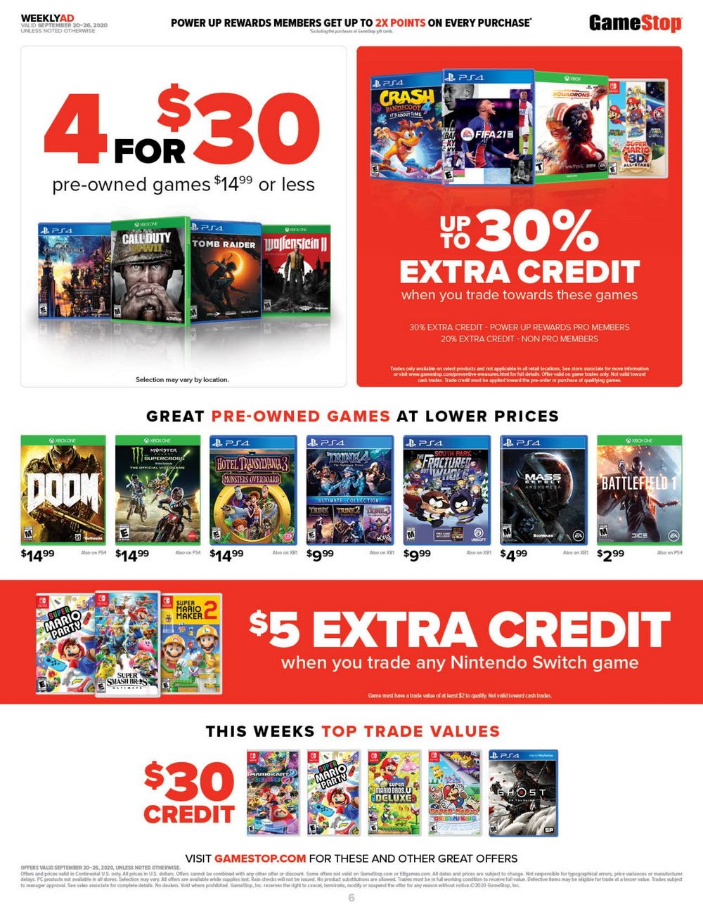 GameStop Weekly Ad Sep 20 – Sep 26, 2020