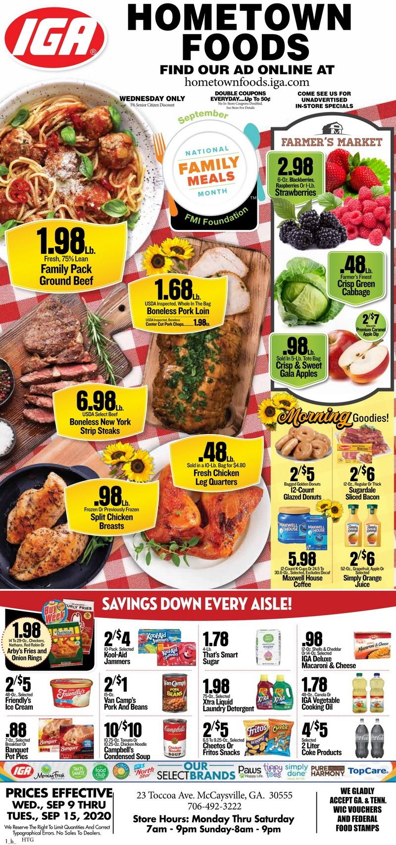 IGA Weekly Ad Sep 09 – Sep 15, 2020