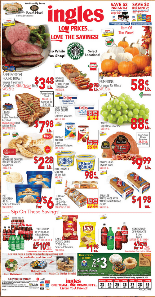 Ingles Weekly Flyer Sep 23 – Sep 29, 2020