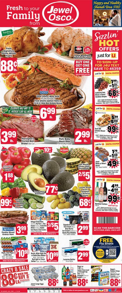 Jewel Osco Weekly Circular Sep 16 – Sep 22, 2020