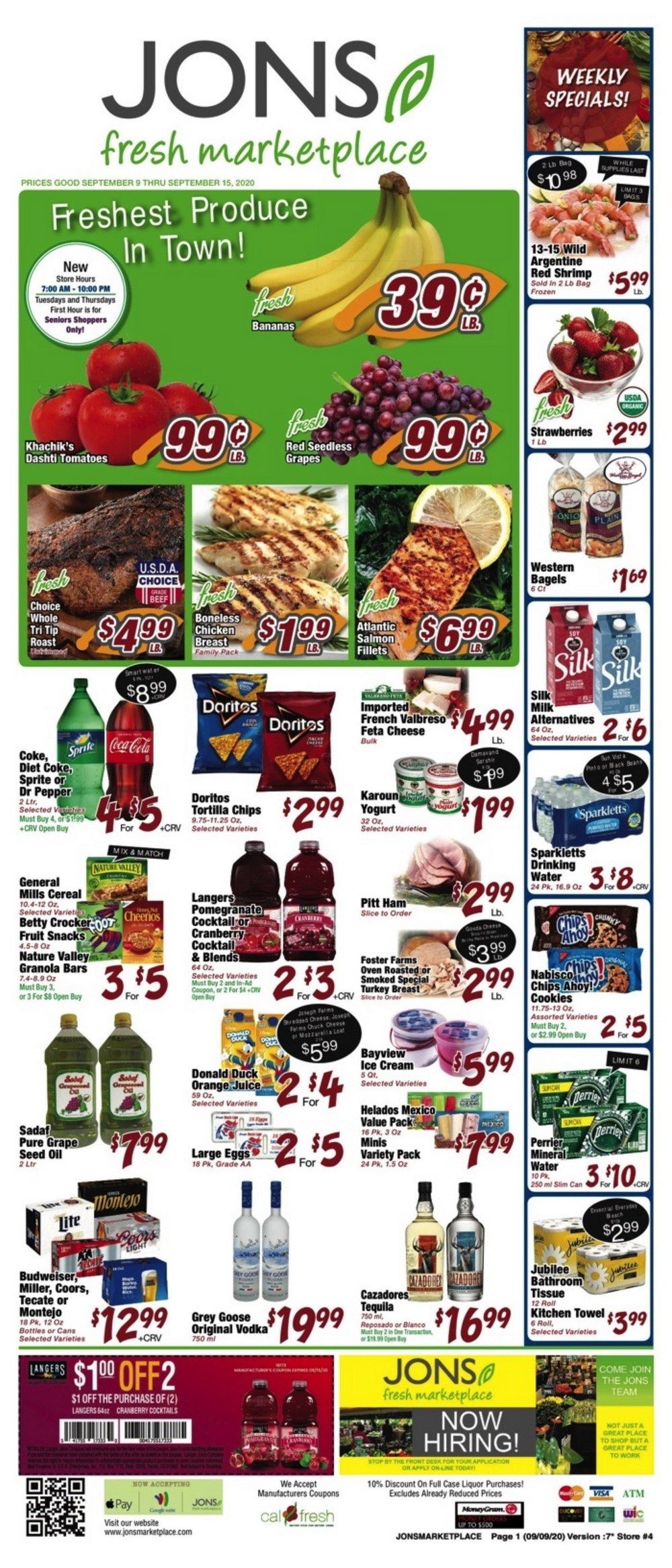 Jons Weekly Ad Sep 09 – Sep 15, 2020