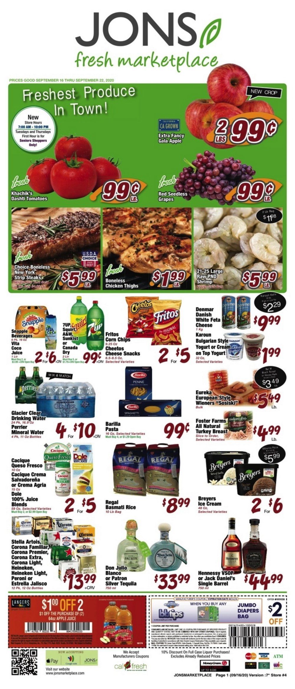 Jons Weekly Ad Sep 16 – Sep 22, 2020