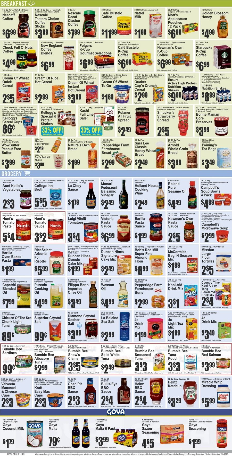 Key Food Weekly Ad Sep 11 – Sep 17, 2020
