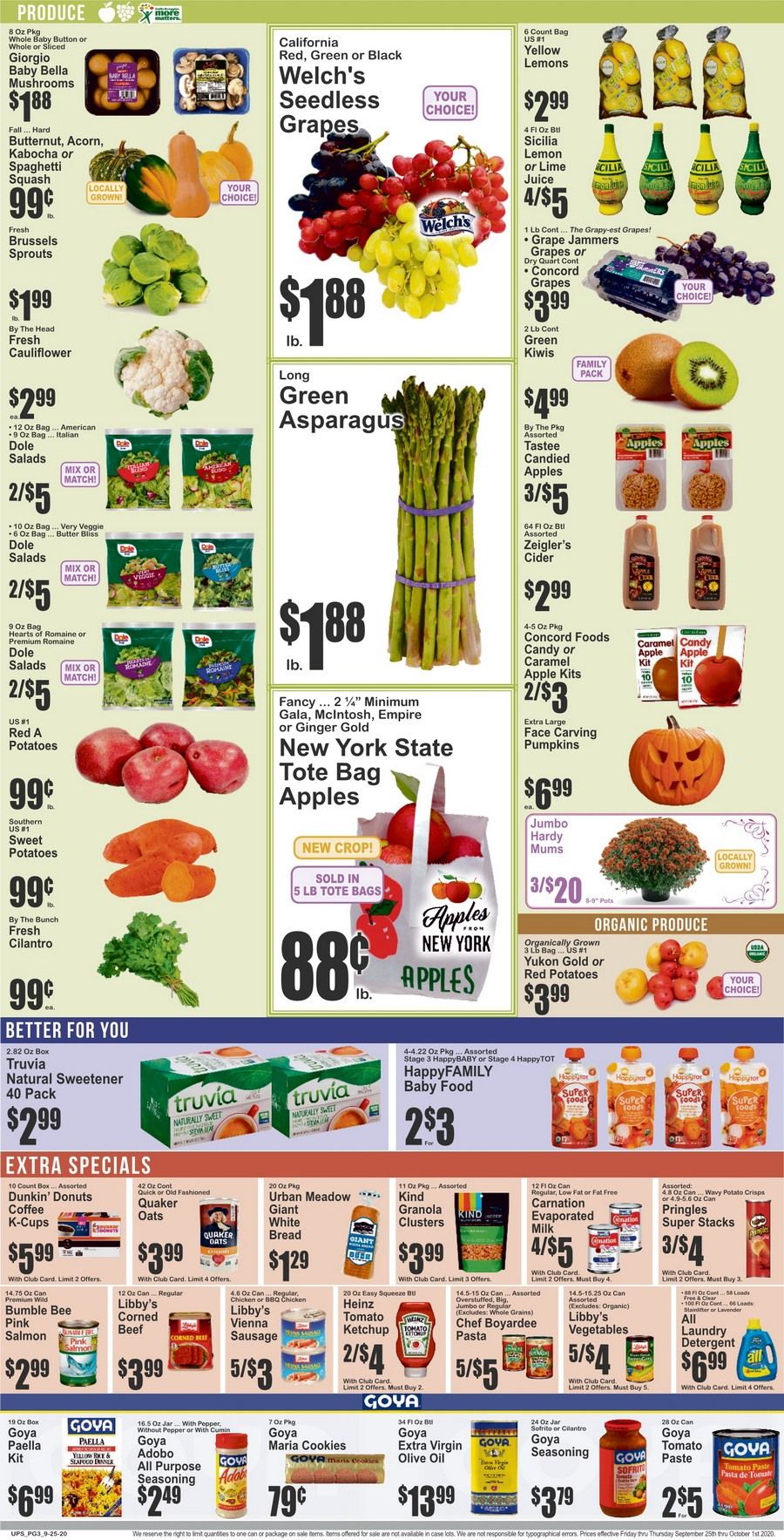 Key Food Weekly Ad Sep 25 – Oct 1, 2020