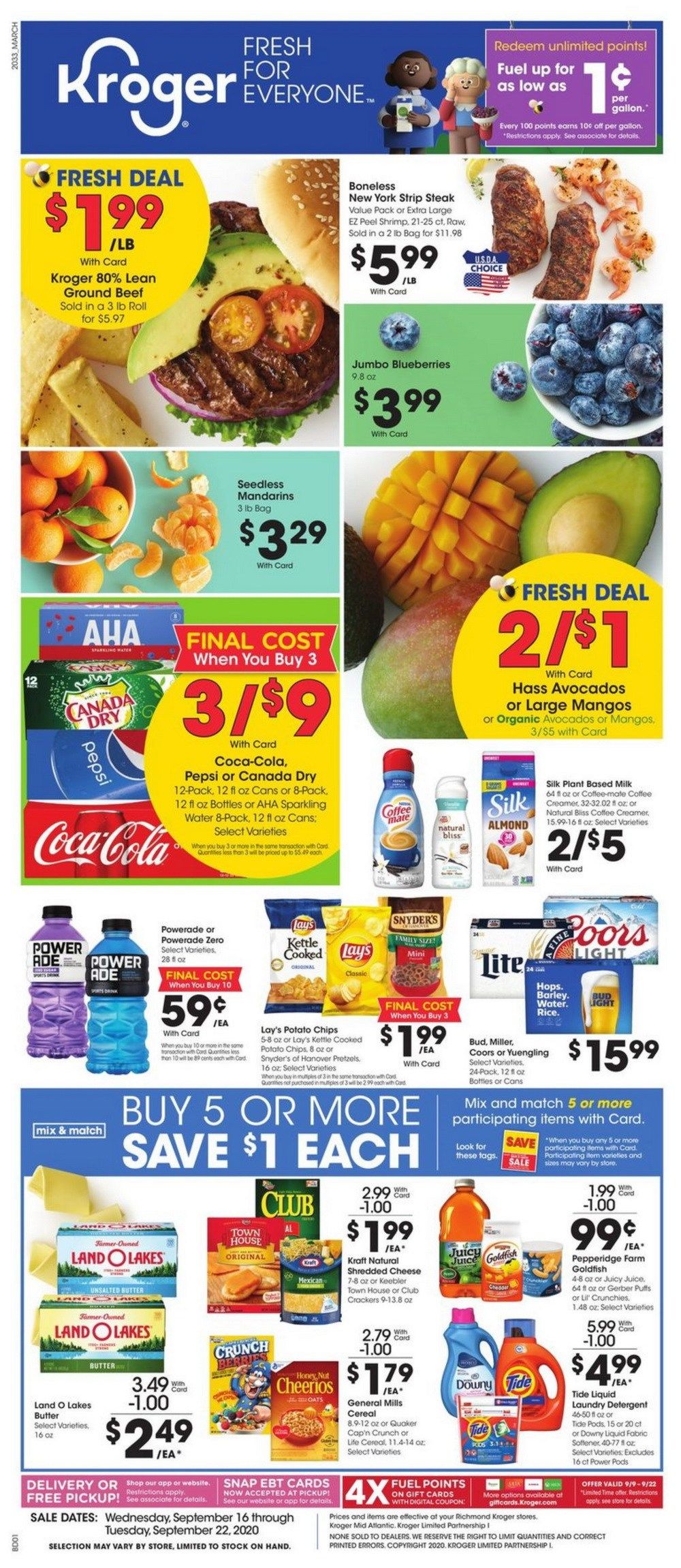 Kroger Weekly Ad Sep 16 – Sep 22, 2020