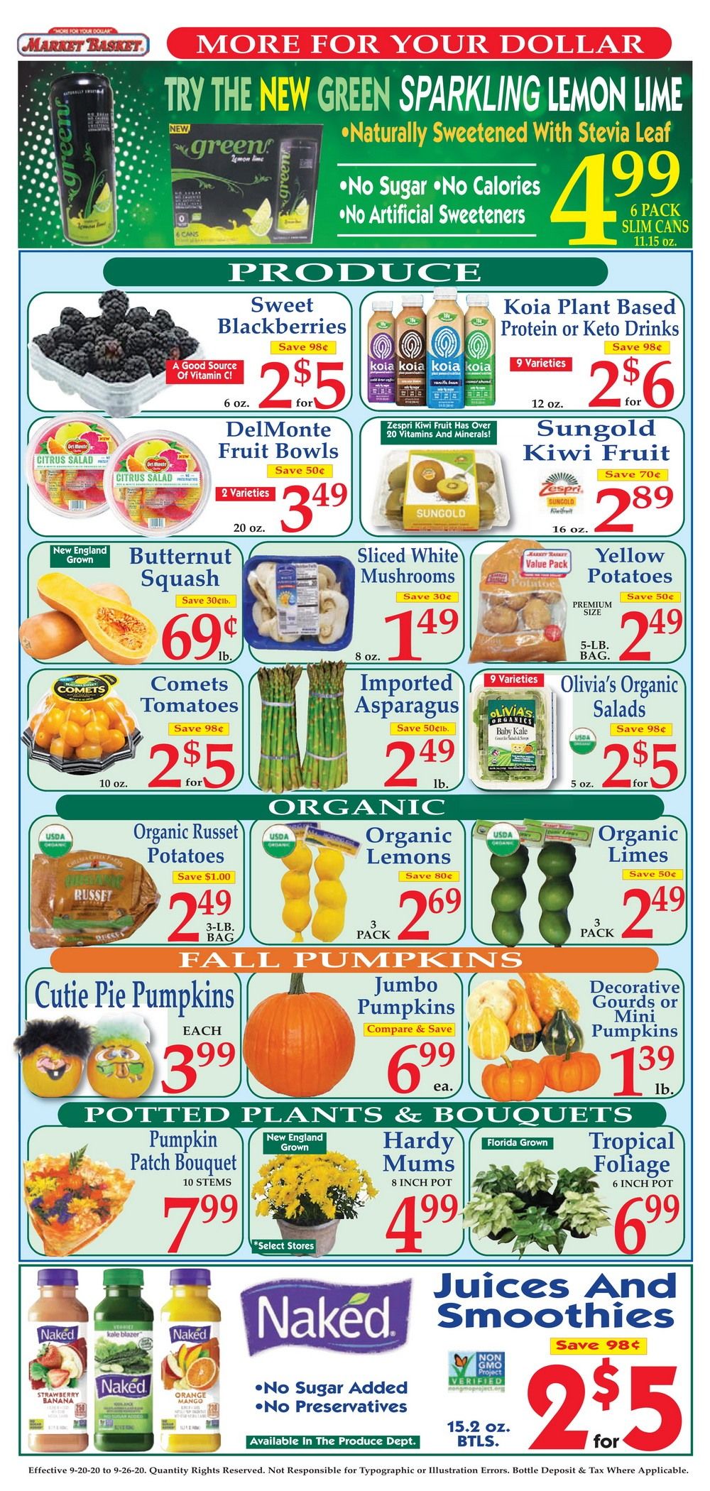 Market Basket Weekly Flyer Sep 20 – Sep 26, 2020