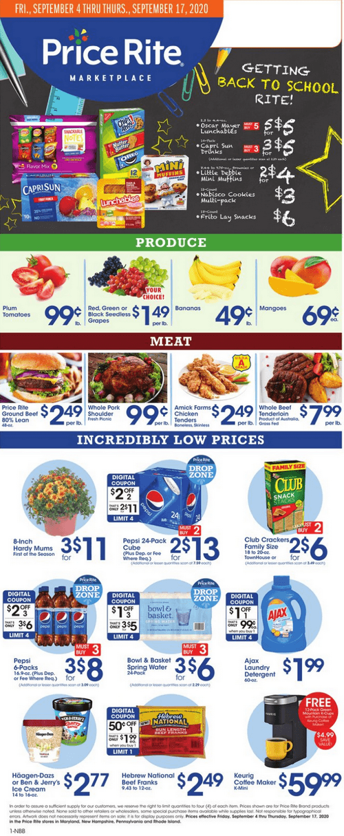 Price Rite Weekly Ad Sep 4 – Sep 17, 2020