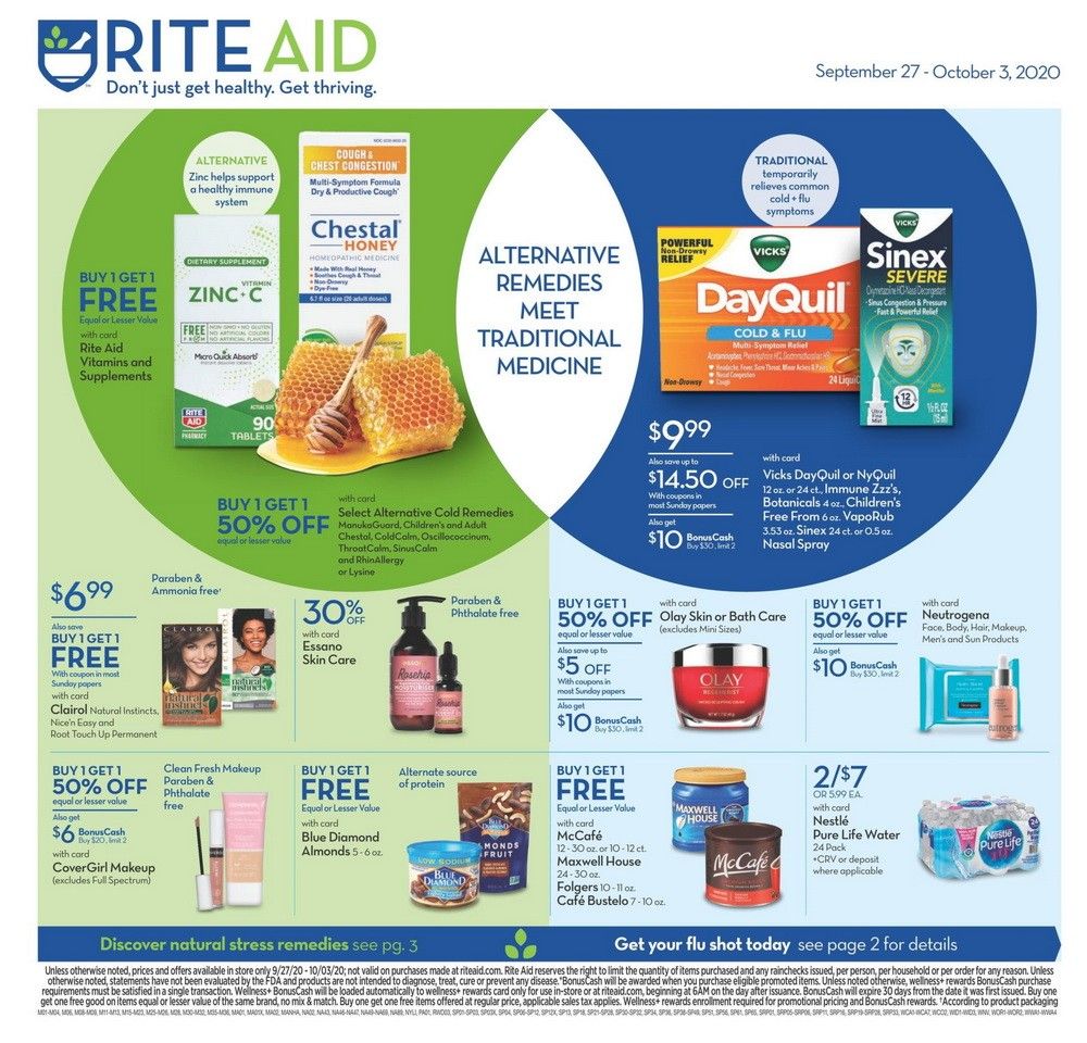 Rite Aid Weekly Ad Sep 27 – Oct 03, 2020