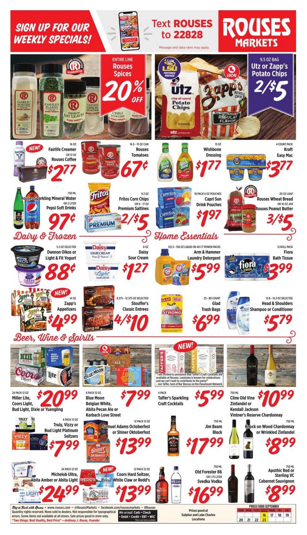 Rouses Markets Weekly Ad Sep 16 – Sep 22, 2020