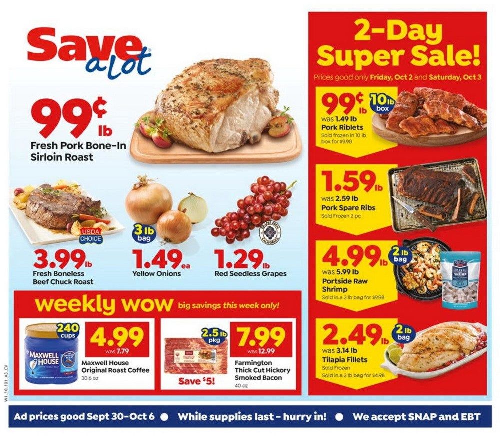 Save A Lot Weekly Ad Sep 30 – Oct 06, 2020