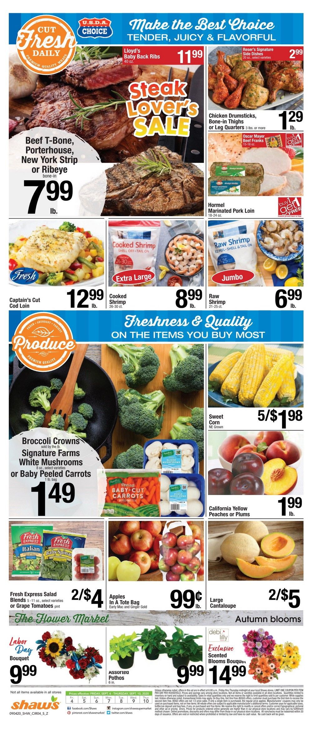 Shaw's Weekly Ad Sep 04 – Sep 10, 2020