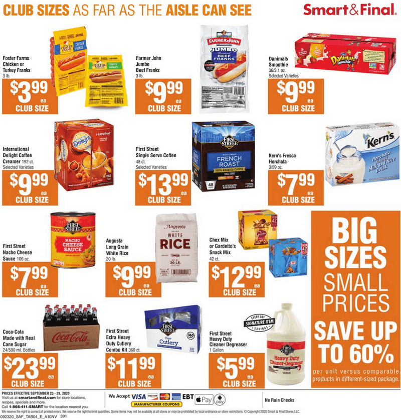 Smart & Final Weekly Ad Sep 23 – Sep 29, 2020