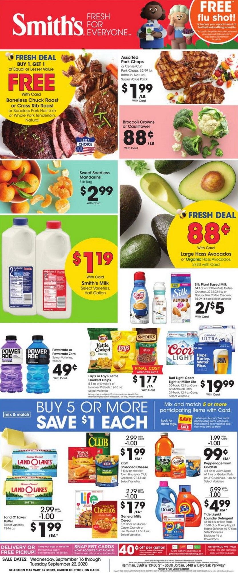Smith's Food and Drug Weekly Circular Sep 16 – Sep 22, 2020