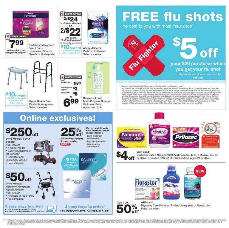 Walgreens Weekly Ad Sep 20 – Sep 26, 2020