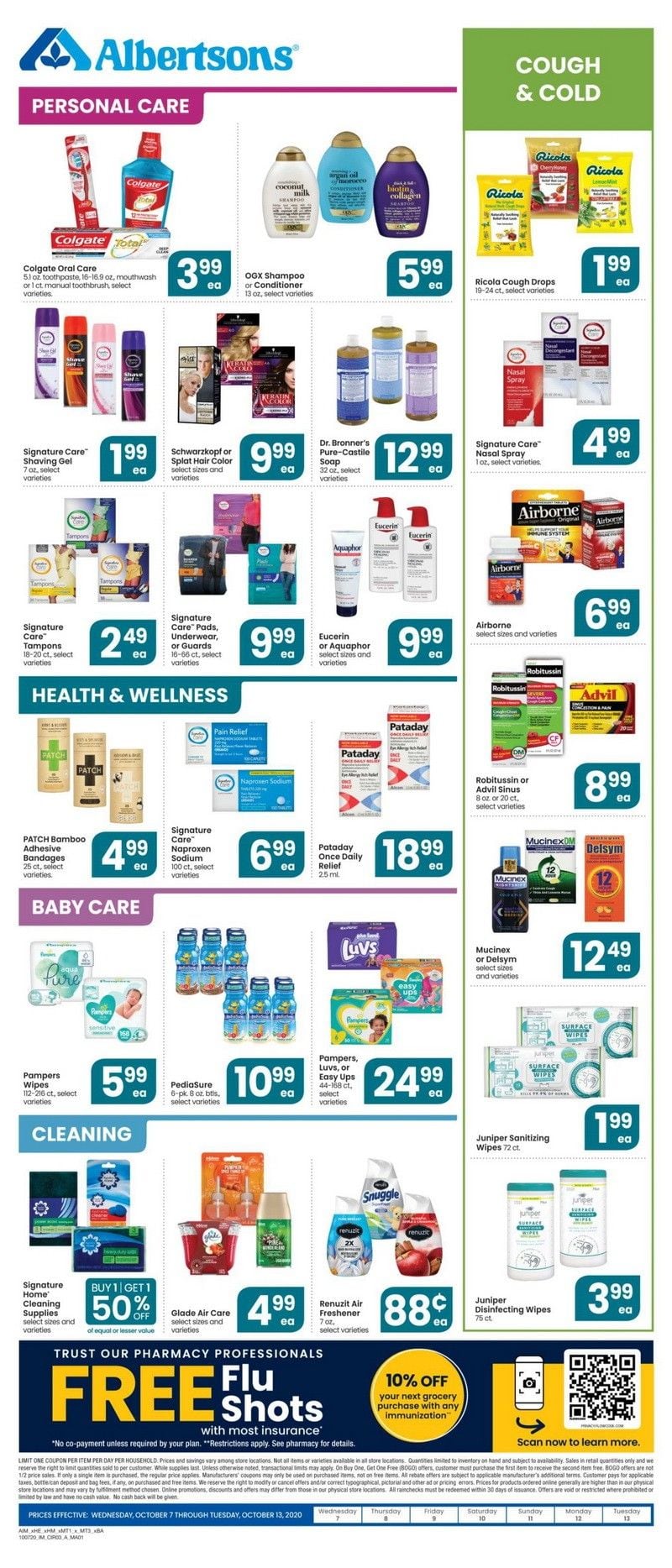 Albertsons Weekly Ad Oct 07 – Oct 13, 2020