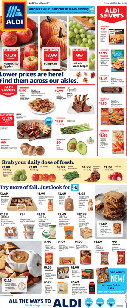 ALDI Weekly Ad Oct 14 – Oct 20, 2020