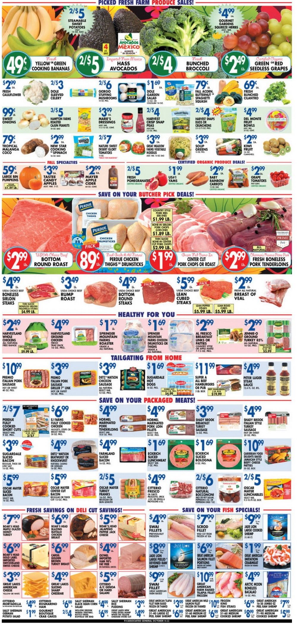 Associated Supermarkets Weekly Ad Oct 16 – Oct 22, 2020