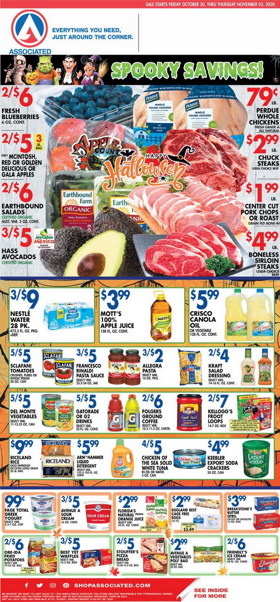 Associated Supermarkets Weekly Ad Oct 30 – Nov 05, 2020