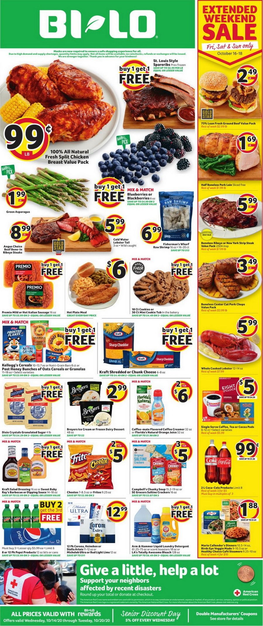 BI-LO Weekly Circular Oct 14- Oct 20, 2020
