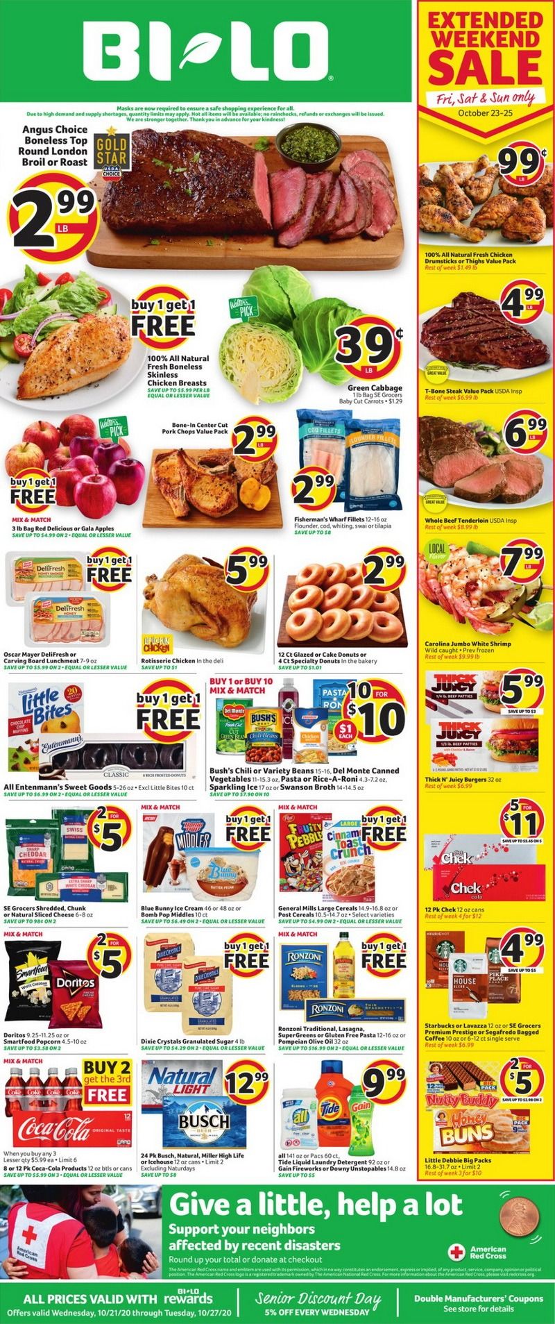 BI-LO Weekly Circular Oct 21 – Oct 27, 2020
