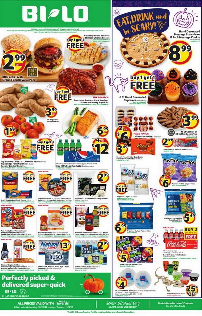 BI-LO Weekly Circular Oct 28 – Nov 03, 2020