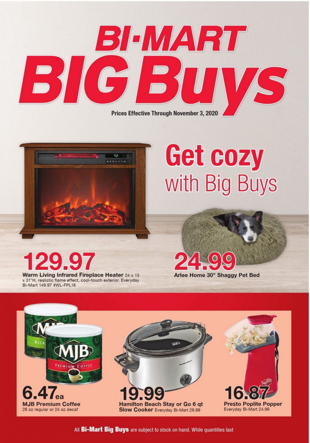 Bi-Mart Weekly Ad Oct 21 – Nov 3, 2020
