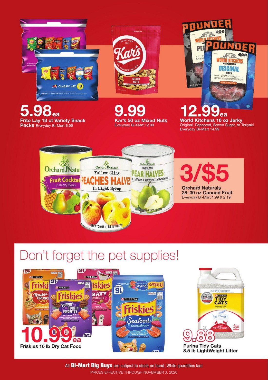 Bi-Mart Weekly Ad Oct 21 – Nov 3, 2020