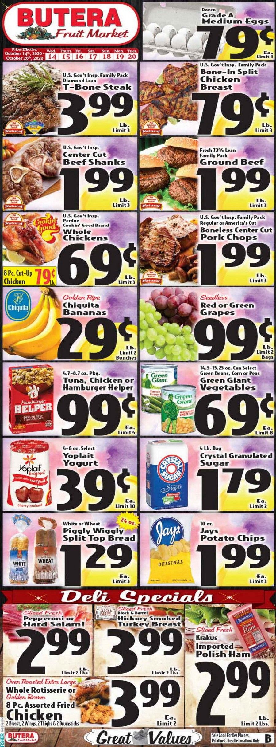 Butera Weekly Ad Oct 14 – Oct 20, 2020