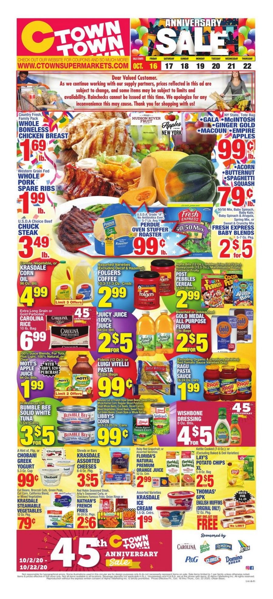 C-Town Weekly Ad Oct 16 – Oct 22, 2020