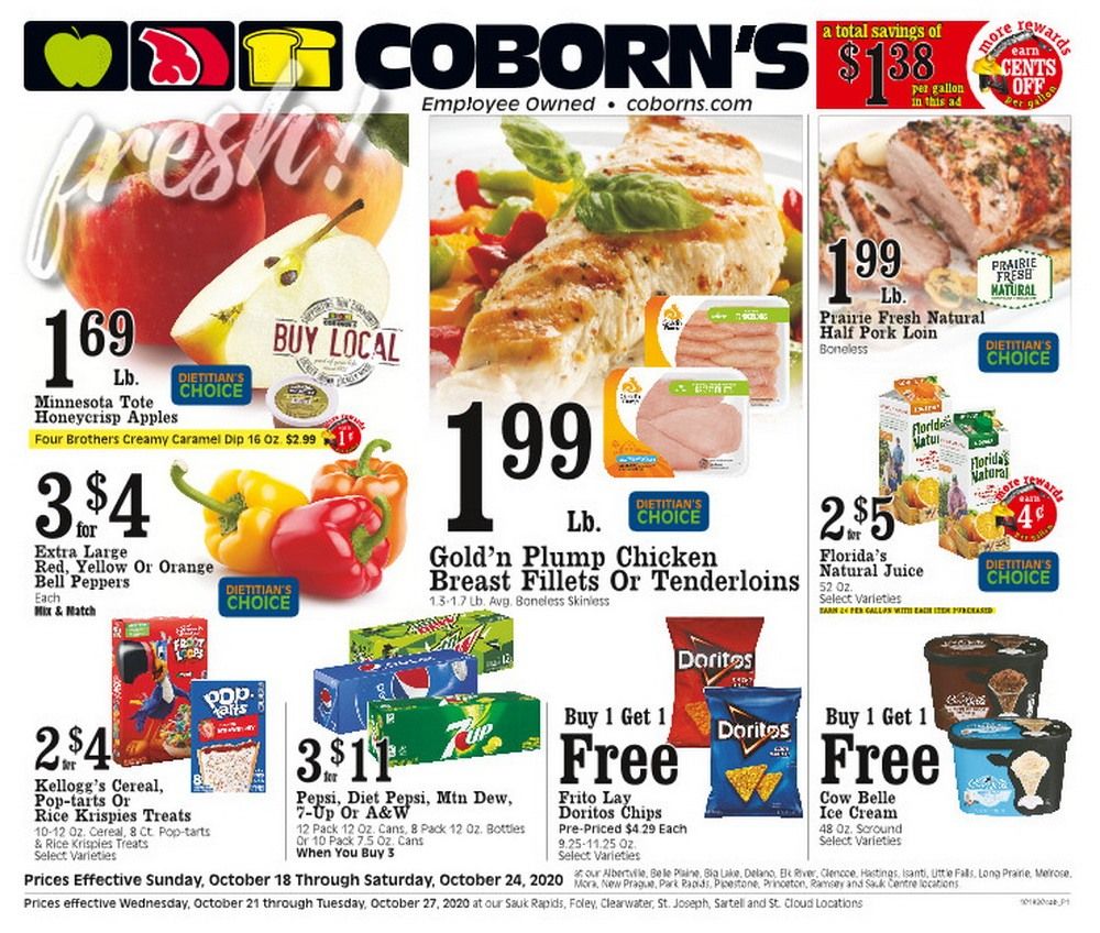 Coborn's Weekly Ad Aug Oct 18 – Oct 24, 2020