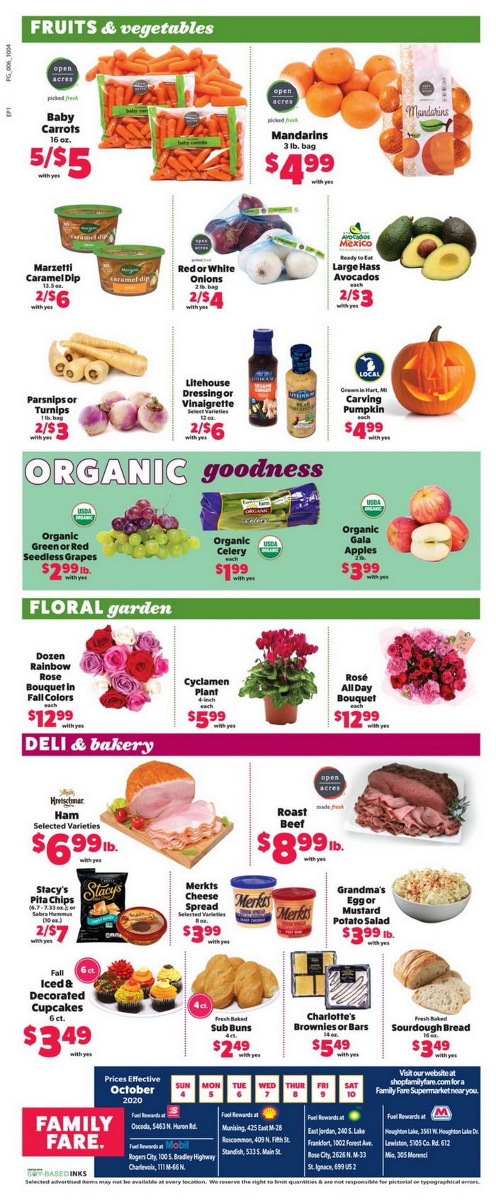 Family Fare Weekly Ad Oct 04 – Oct 10, 2020