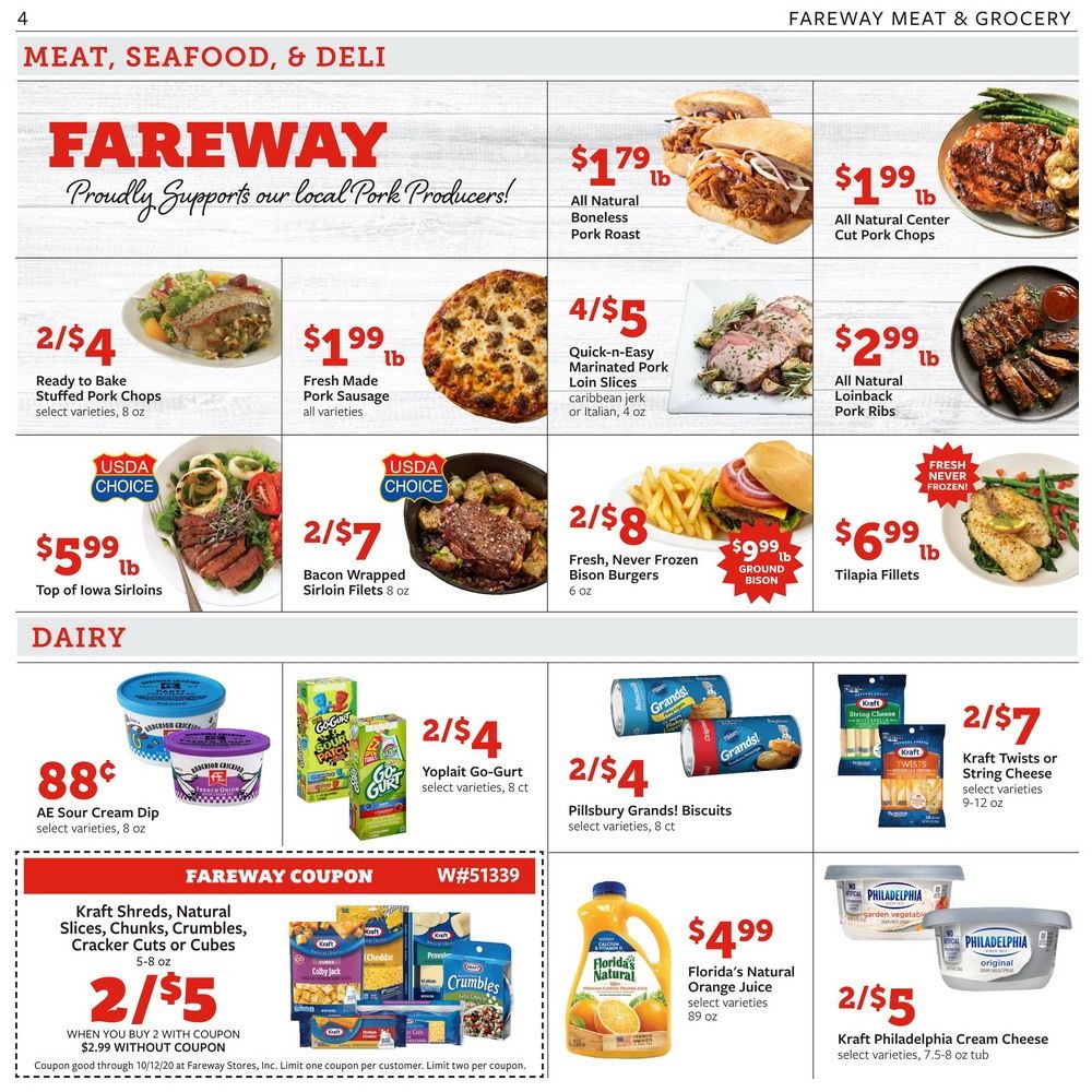Fareway Weekly Ad Oct 06 – Oct 12, 2020