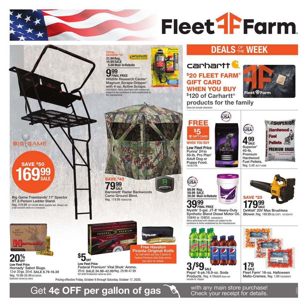 Fleet Farm Weekly Ad Oct 09 – Oct 17, 2020