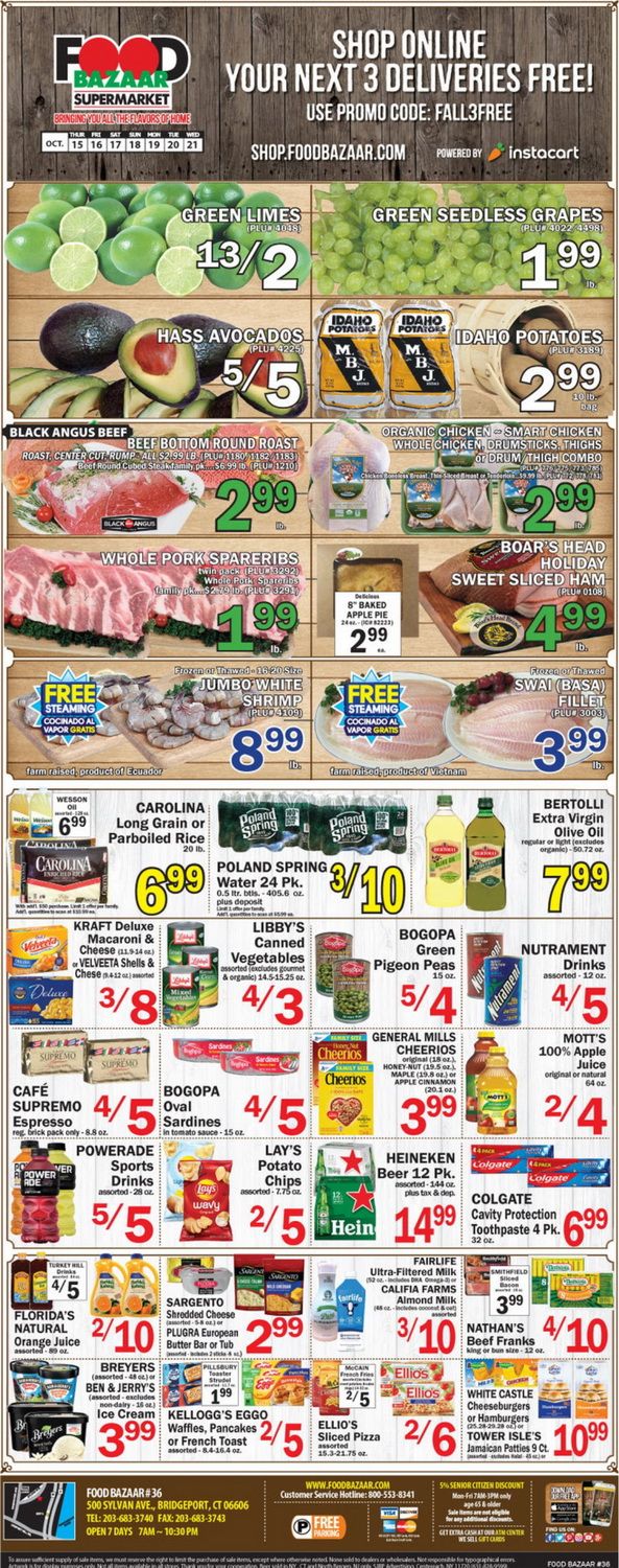 Food Bazaar Weekly Ad Oct 15 – Oct 21, 2020