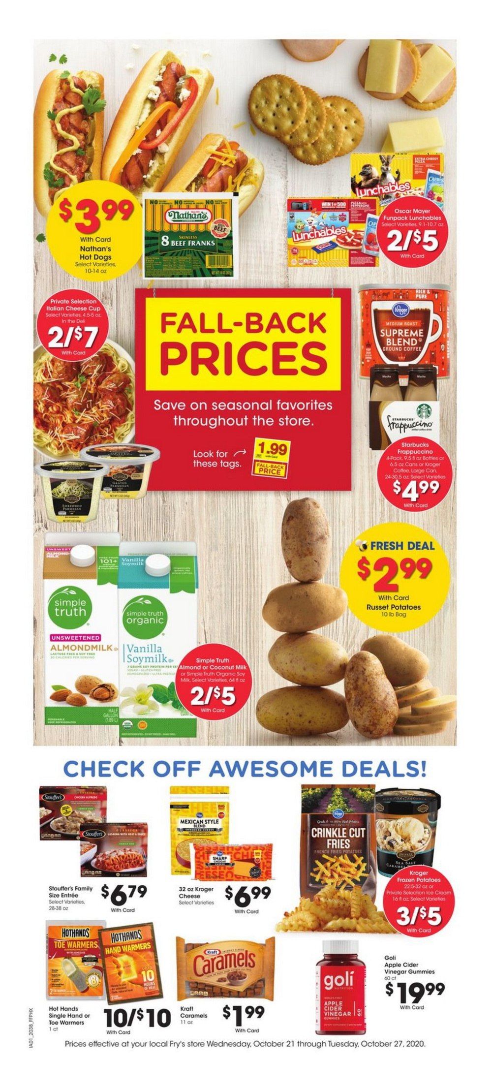 Fry's Food Weekly Ad Oct 21 – Oct 27, 2020