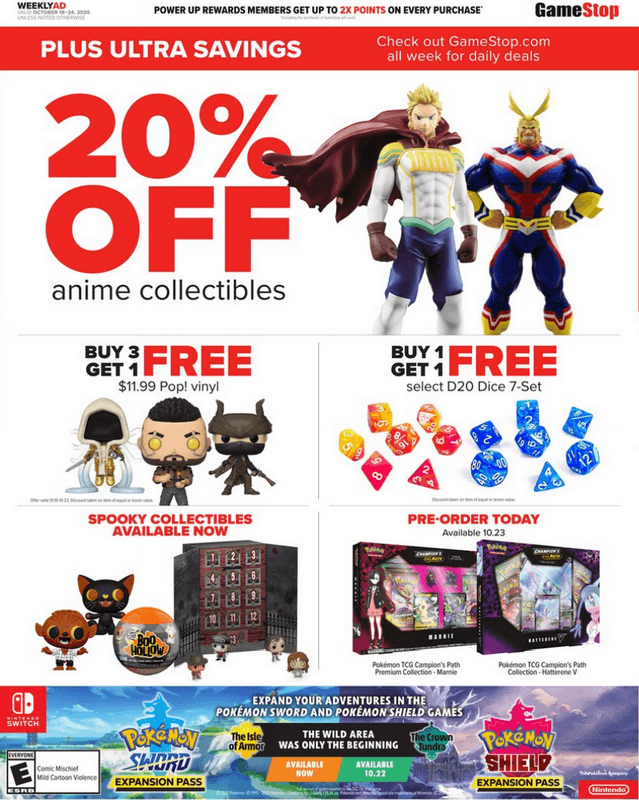 GameStop Weekly Ad Oct 18 – Oct 24, 2020