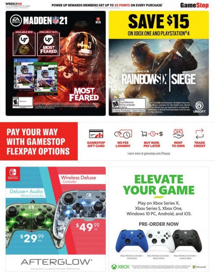 GameStop Weekly Ad Oct 25 – Oct 31, 2020