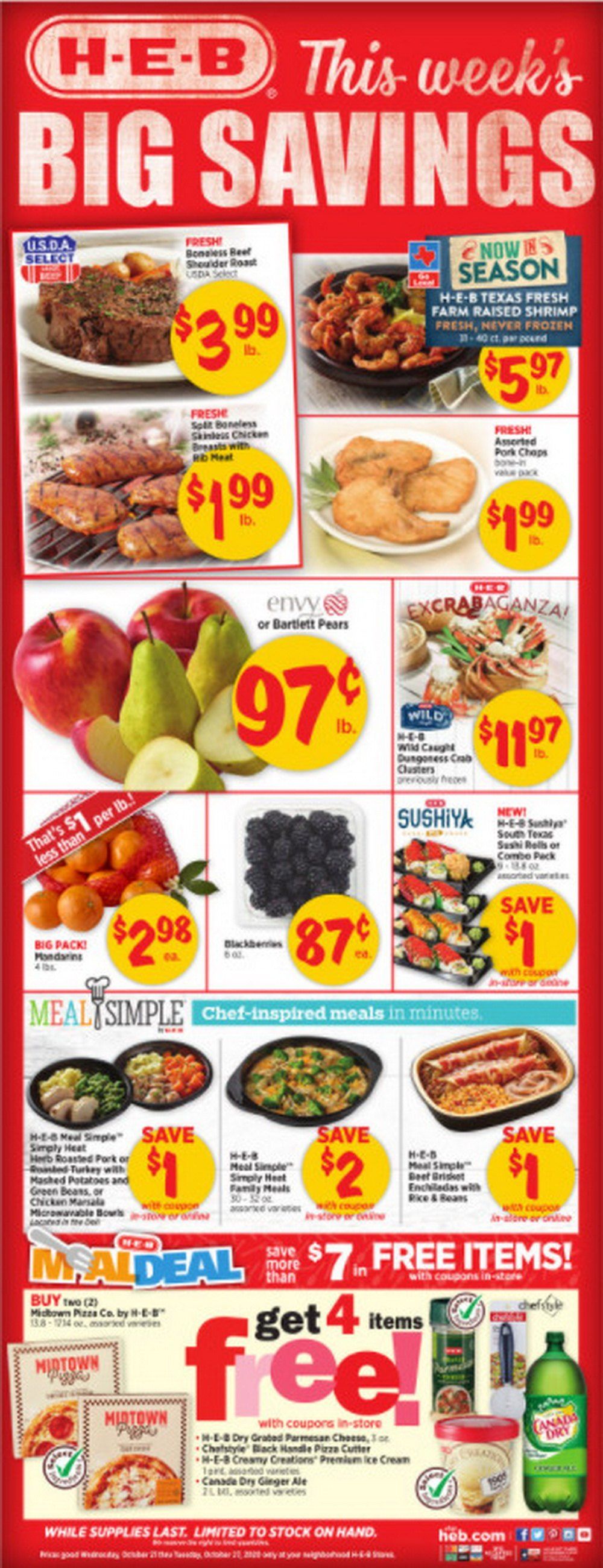 HEB Weekly Ad Oct 21 – Oct 27, 2020