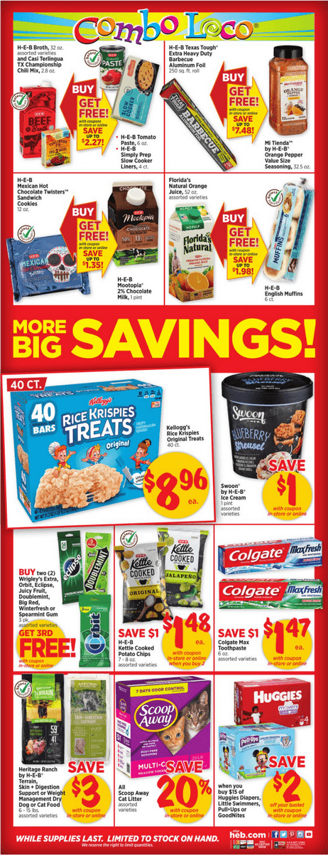 HEB Weekly Ad Oct 28 – Nov 3, 2020