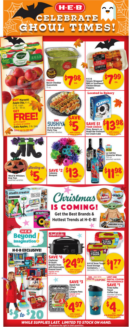 HEB Weekly Ad Oct 28 – Nov 3, 2020