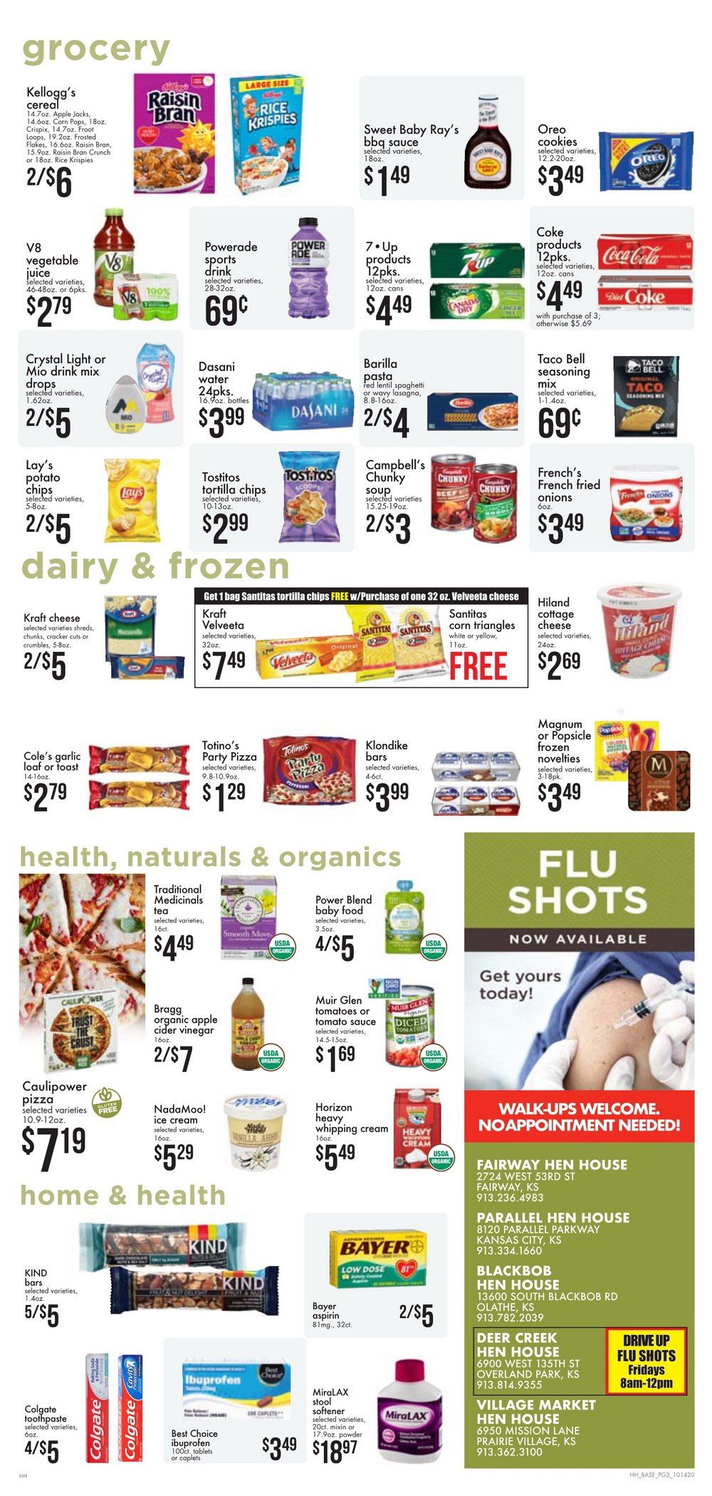 Hen House Weekly Circular Oct 14 – Oct 20, 2020
